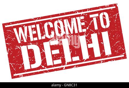 welcome to Delhi stamp Stock Vector Image & Art - Alamy
