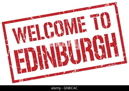 welcome to Edinburgh stamp Stock Vector Image & Art - Alamy