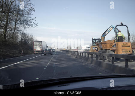 motorway roadworks road work works motorways m1 repair repairs ...