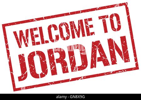welcome to Jordan stamp Stock Vector Image & Art - Alamy