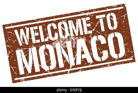 welcome to Monaco stamp Stock Vector Image & Art - Alamy
