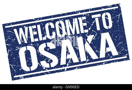 welcome to Osaka stamp Stock Vector Image & Art - Alamy
