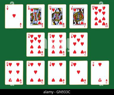 Playing Card Queen of Hearts Black and White Stock Vector Image & Art ...