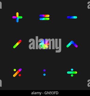 Illustration of a set of mathematical symbols Stock Vector Image & Art ...