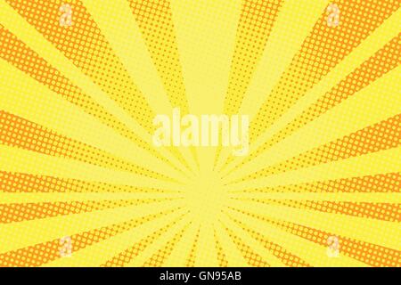 retro comic yellow background raster gradient halftone Stock Vector Image & Art - Alamy
