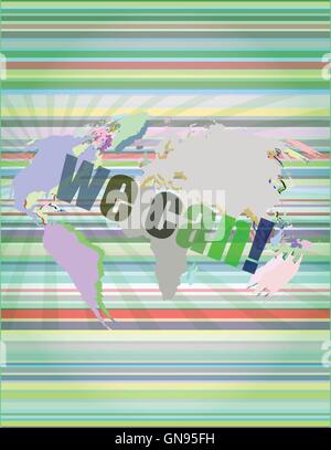 we can text on digital touch screen interface vector quotation marks ...