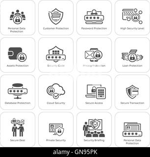 Security Briefing Icon. Business Concept. Flat Design Stock Vector ...