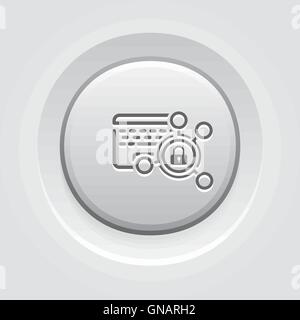 Security Level Icon. Grey Button Design Stock Vector Image & Art - Alamy