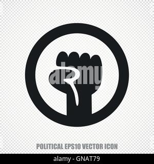 Political vector Uprising icon. Modern flat design Stock Vector Image ...