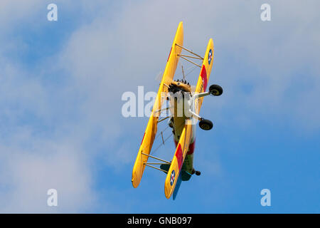Vintage Boeing Stearman Kaydet 2 seat military bi plane trainer of the ...