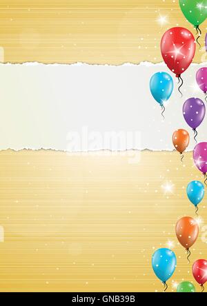 celebration balloons and torn paper Stock Vector Image & Art - Alamy