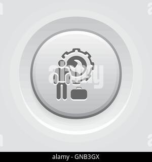man and gear icon Stock Vector Image & Art - Alamy