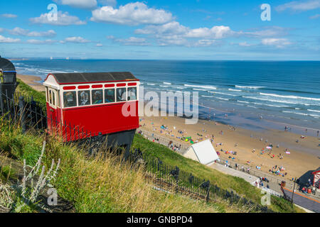 Saltburn by the Sea water-powered funicular railway Stock Photo - Alamy
