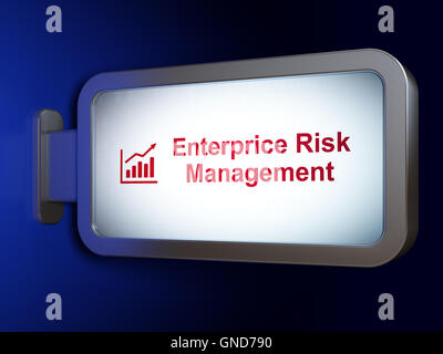 Business concept: arrow with Enterprice Risk Management on grunge wall ...