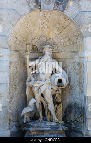Fountain & baroque grotto in the garden of the Alcoba's arbour, gardens ...