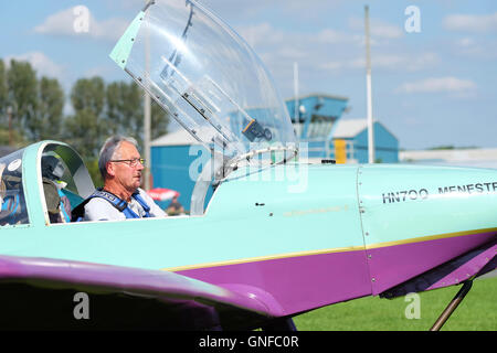 Shobdon airfield, Herefordshire, UK August 2016. Forty aircraft visited ...