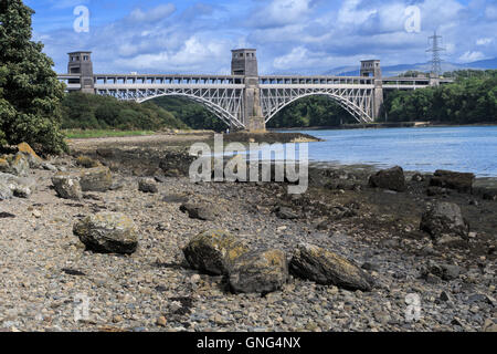 Britannia Bridge Anglesey Stock Photo - Alamy