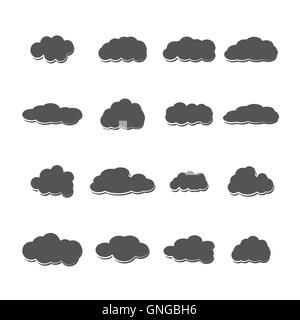 Clouds set Vector illustration EPS 10 Stock Vector Image & Art - Alamy