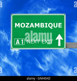 Roadside and direction sign, Mozambique Stock Photo - Alamy