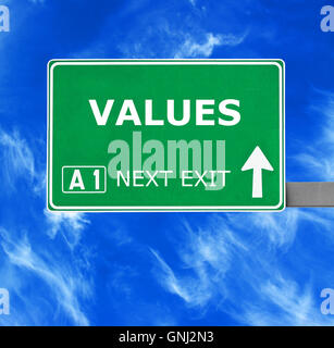 Road concept - values Stock Photo - Alamy