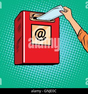 Sending paper letters Inbox Stock Vector Image & Art - Alamy