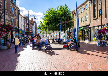 A view of Broad Street in Reading, Berkshire which includes an entrance ...