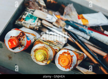 Old Paint tubes Stock Photo - Alamy