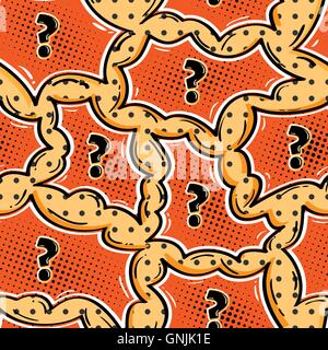 Question mark pattern design. Seamless vector background for survey ...