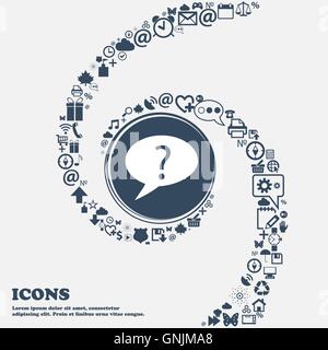 Question symbols - ?!? speech bubble in retro style. Vector ...