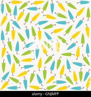 Red umbrellas in a seamless pattern design on a white background for ...