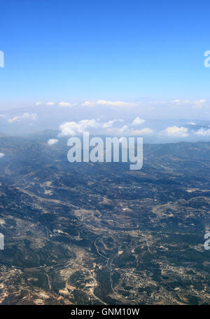 Aerial view Lebanon landscape Stock Photo - Alamy