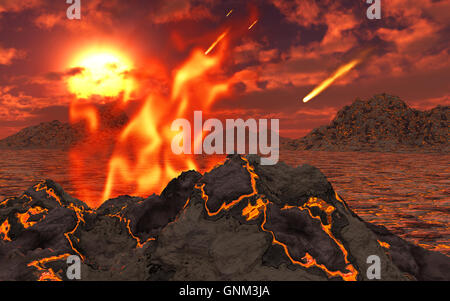 The Formation Of The Earth Stock Photo - Alamy