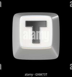 Black computer keyboard key Letter Y 3D render illustration isolated on ...