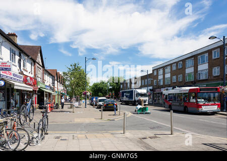 Station Road, Addlestone, Surrey, England, United Kingdom Stock Photo ...