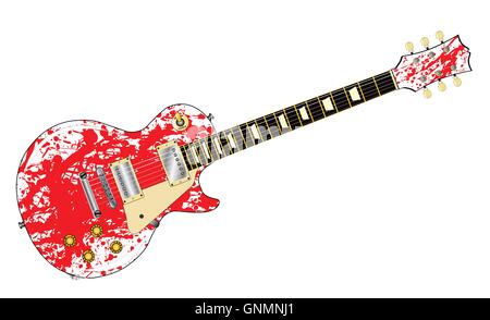 Red Guitar Splatter Stock Vector Image & Art - Alamy