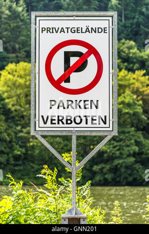 Parken Verboten Parking Forbidden Sign in Germany Stock Photo - Alamy