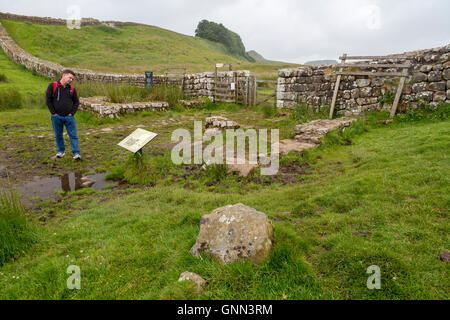 Northumberland, England, UK. Explanatory Sign at Knag Burn Gateway, by ...