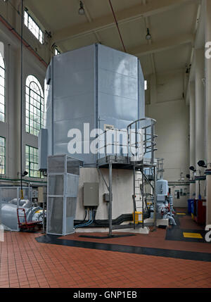 Interior of Turbine Hall. Bonnington Hydro-electric Power Station ...
