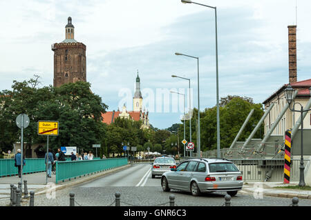 Guben, Germany, bridge between Guben and Gubin Stock Photo - Alamy