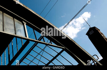 Oldenburg, Germany, historic train shed without skylights am ...