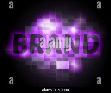 Brand Word Showing Trademarks Branding 3d Illustration Stock Photo - Alamy