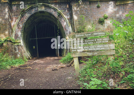 Oxendon Tunnel disused railway tunnel. The Macmillan Way. The Brampton ...