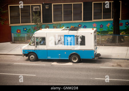 a con edison truck parked on the street while doing work. Coned is the ...
