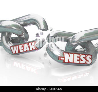 Broken Links Chain Separated Damaged Connections Stock Photo - Alamy