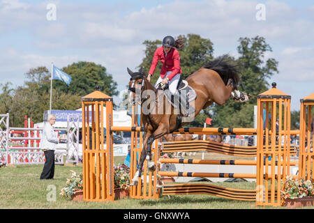 The Bucks County Show, Area Trial showjumping.The Royal Signals White ...