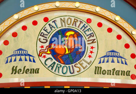 Carousel, Great Northern Town Center, Helena, Montana Stock Photo - Alamy
