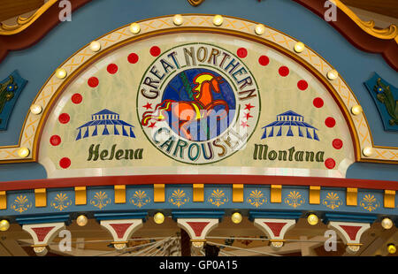 Carousel, Great Northern Town Center, Helena, Montana Stock Photo - Alamy