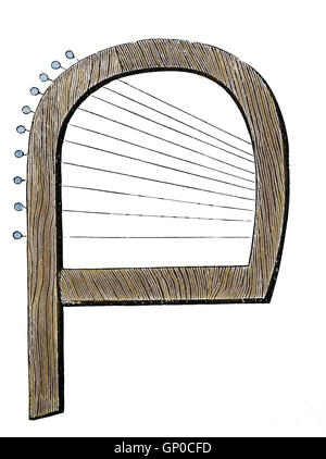 A Lyre, old musical instrument Stock Photo - Alamy