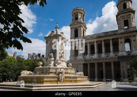 The Rose Line in Saint Sulpice Church Paris France. Featured in the Dan ...
