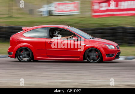 2nd Generation Ford Focus ST high performance hot hatch car driving on ...